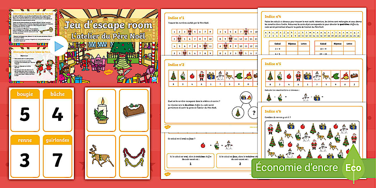 Escape Room de Noël - Jeu - Cycle 2 (l'enseignant a fait)