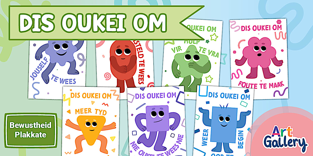 Dis Oukei Om … Bewustheid Plakkate
