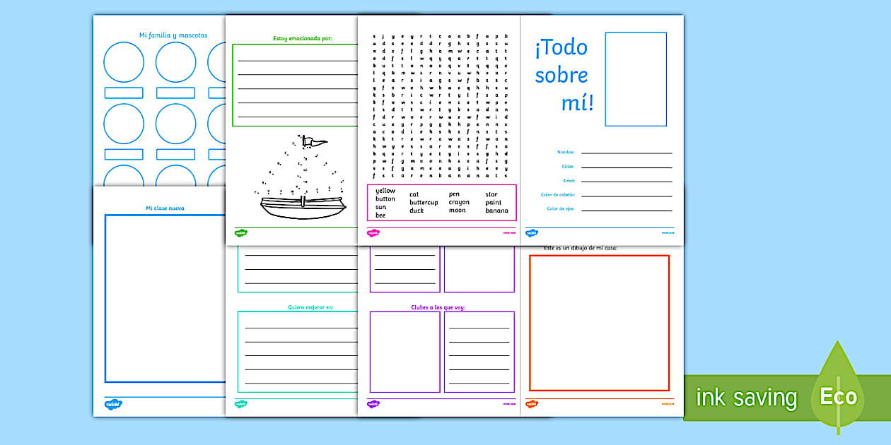 Todo sobre mí Cuadernillo - Twinkl