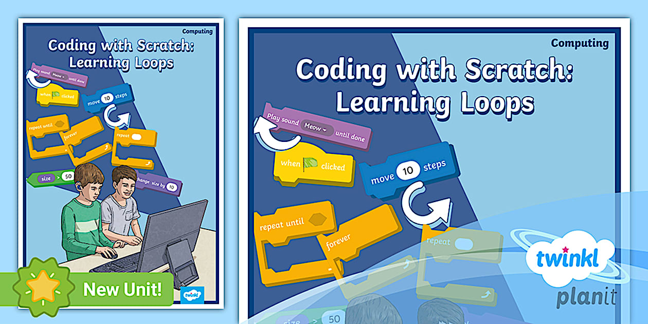 Computing: Coding with Scratch: Learning Loops: Year 3 Unit Book Cover