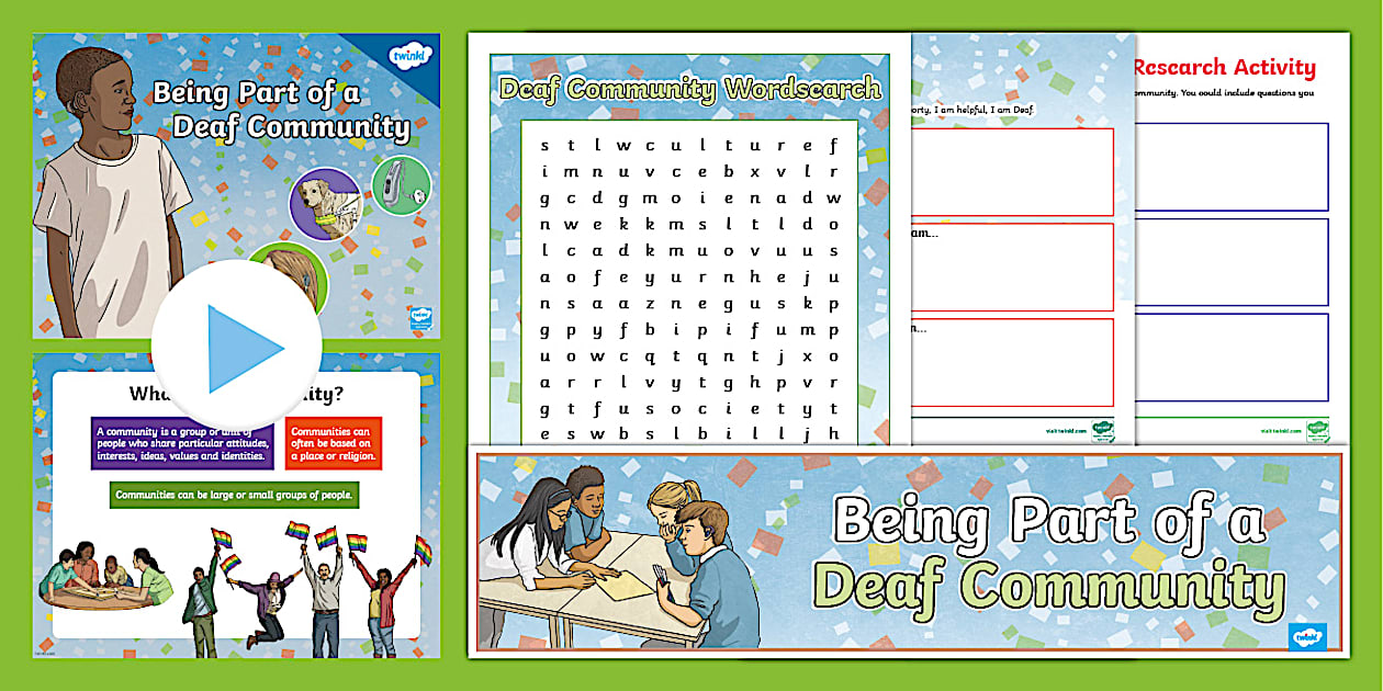 Deaf Community Activity Pack | Inclusion | Twinkl - Twinkl
