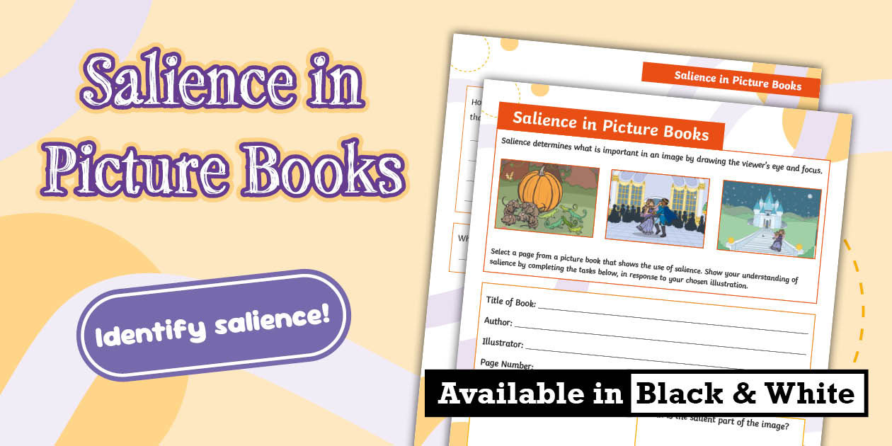 Salience in Picture Books Worksheet