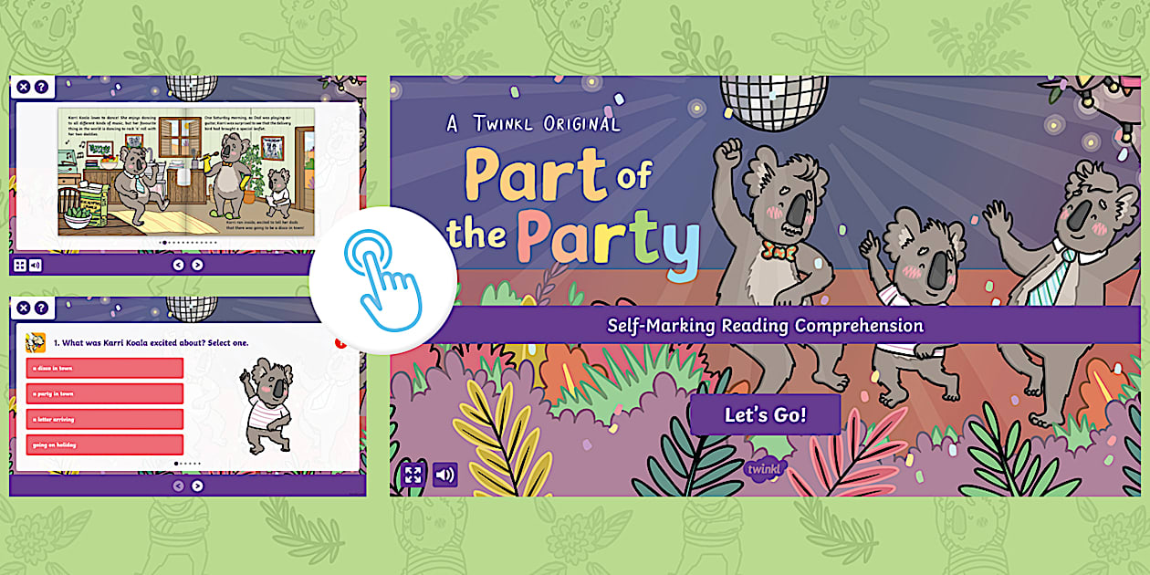 Part of the Party Reading Comprehension | Twinkl Go!