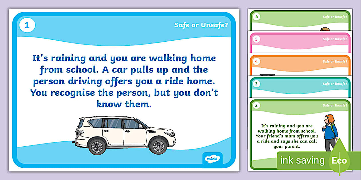 Safe or Unsafe? Scenarios Cards - UAE