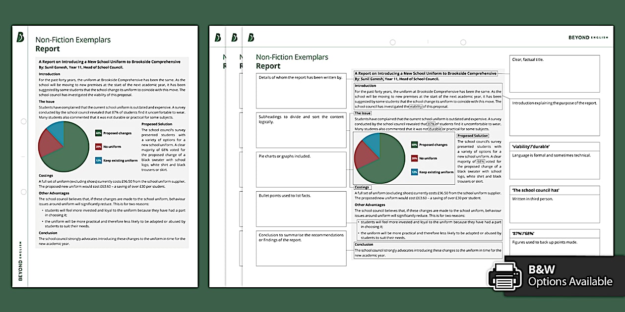 Report Writing Example for Students | Non-Fiction Writing
