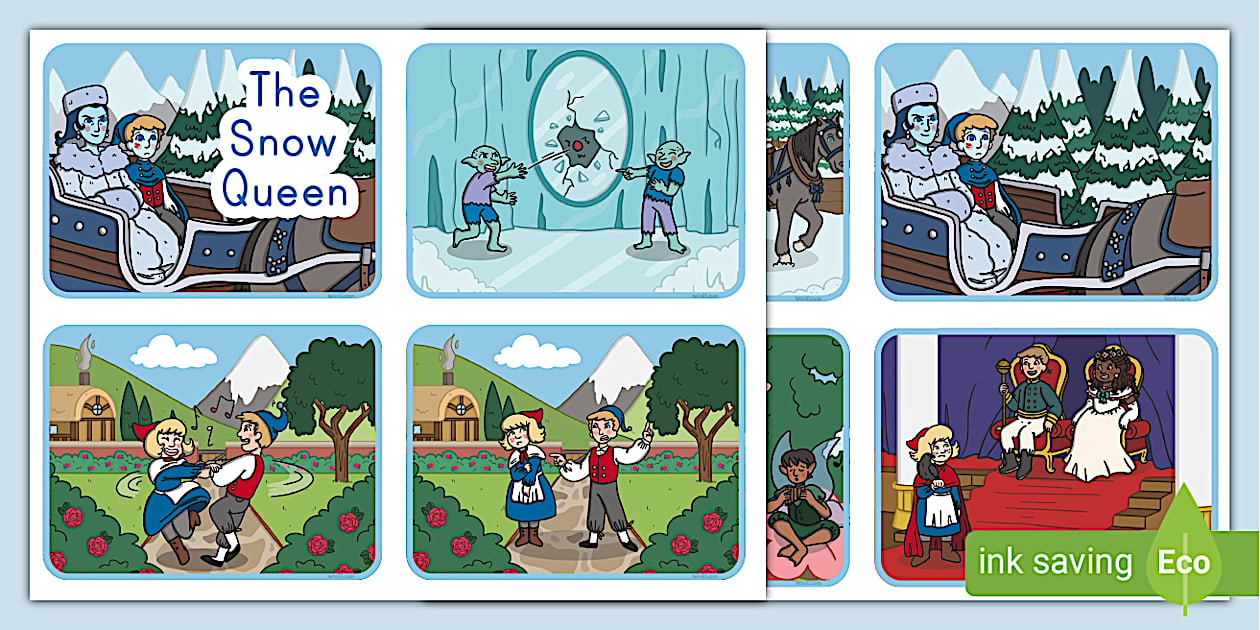The Snow Queen Story Sequencing Cards (Teacher-Made)
