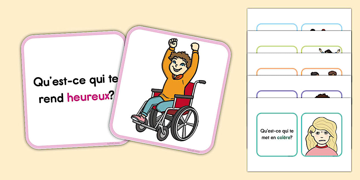 Cartes des émotions - Twinkl