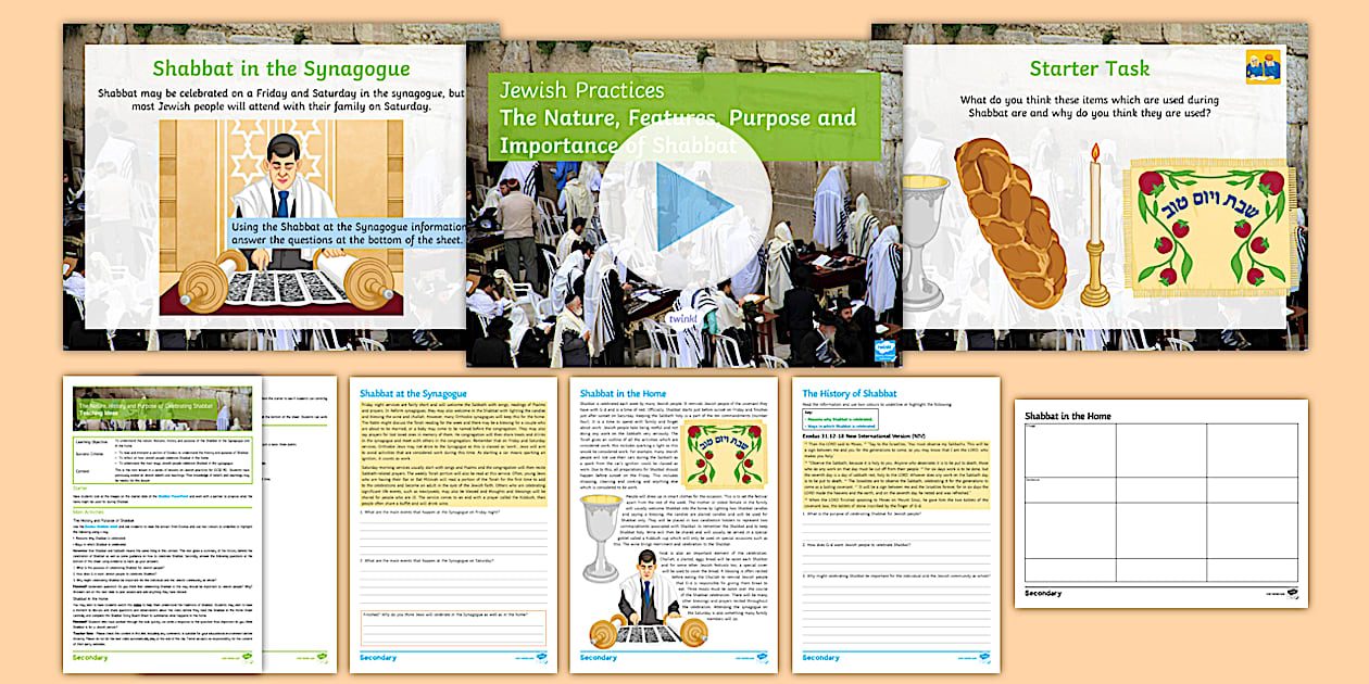 Judaism: Shabbat Lesson Pack (teacher made) - Twinkl