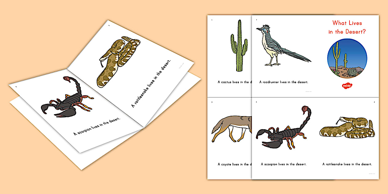 Desert Habitat Emergent Reader (teacher made) - Twinkl