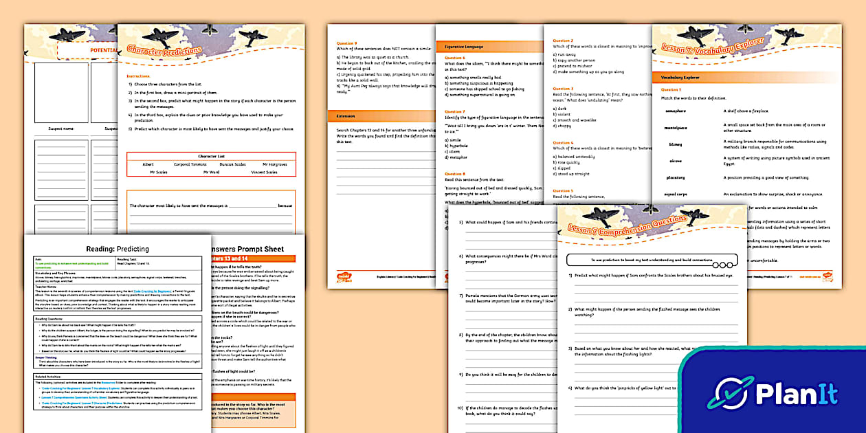 Year 6 'Code-Cracking for Beginners': Reading Lesson 7