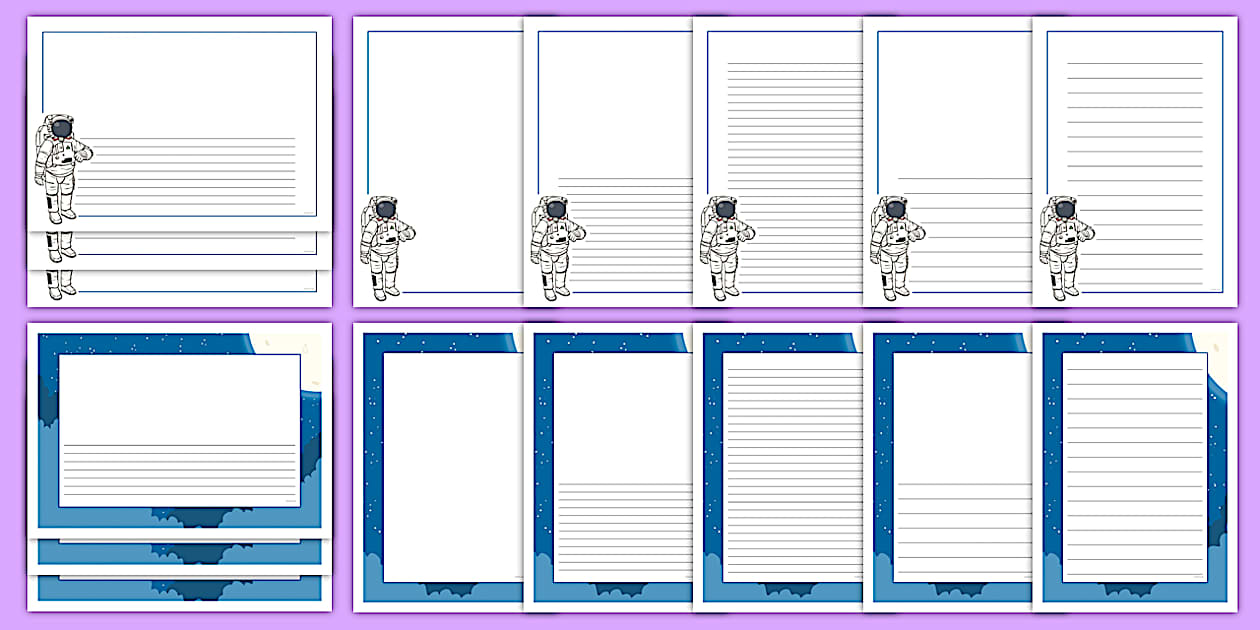 Astronomy Day Page Border Pack (teacher made) - Twinkl