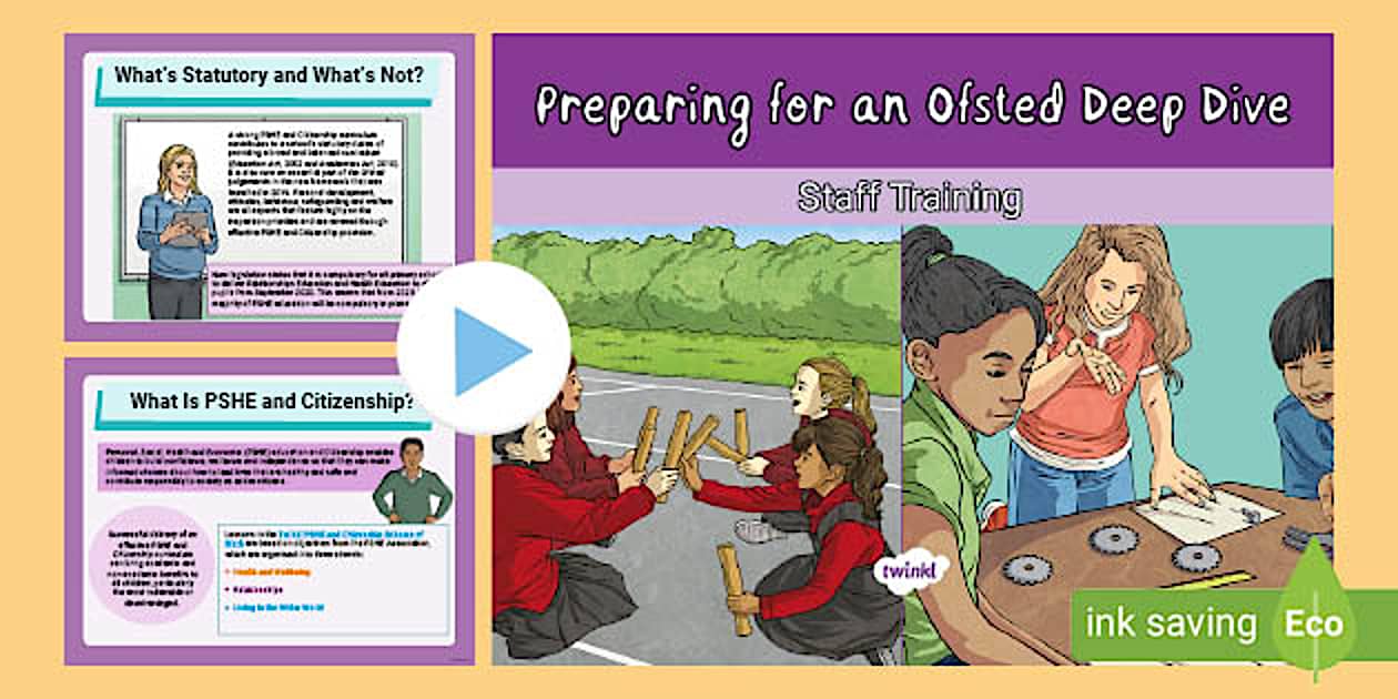 Ofsted PSHE Deep Dive: Staff Training PowerPoint - Twinkl