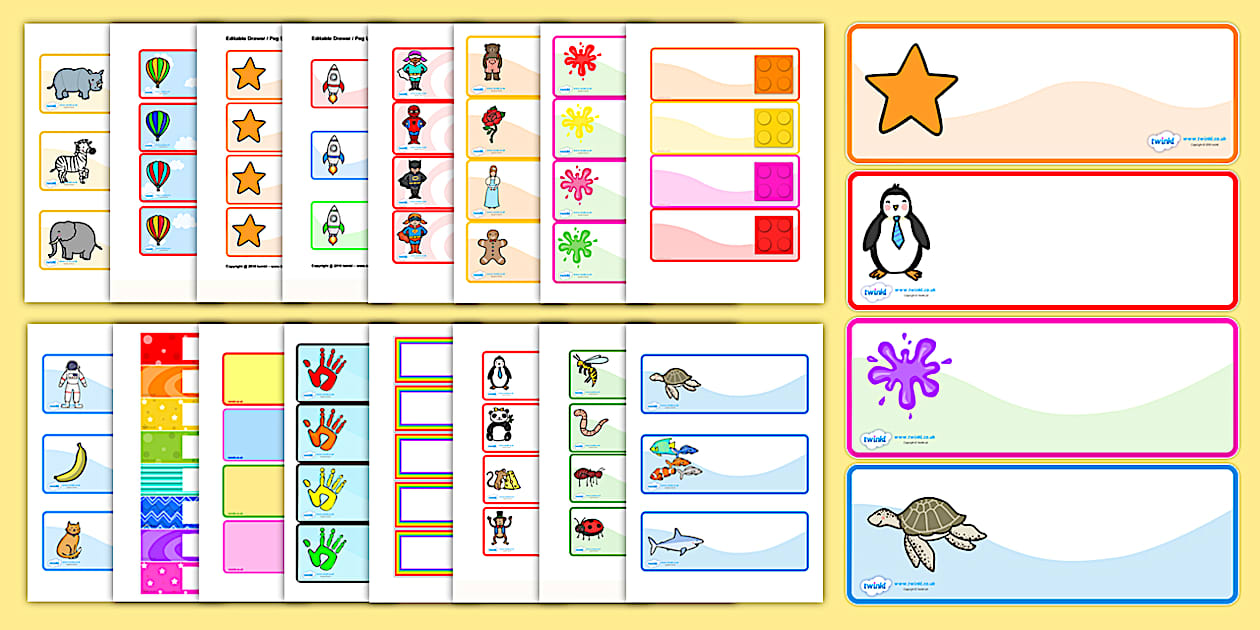 👉 Name Labels for Kids Pack | Primary Resources | Twinkl