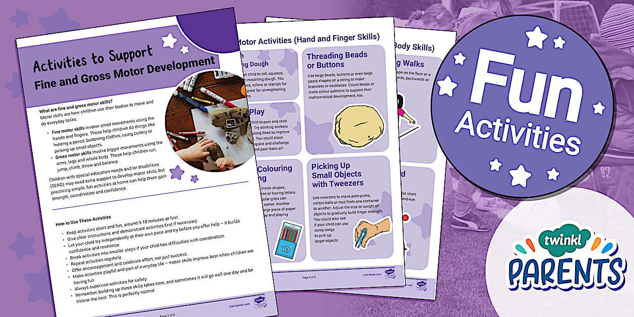 SEND: Activities to Support Fine and Gross Motor Development