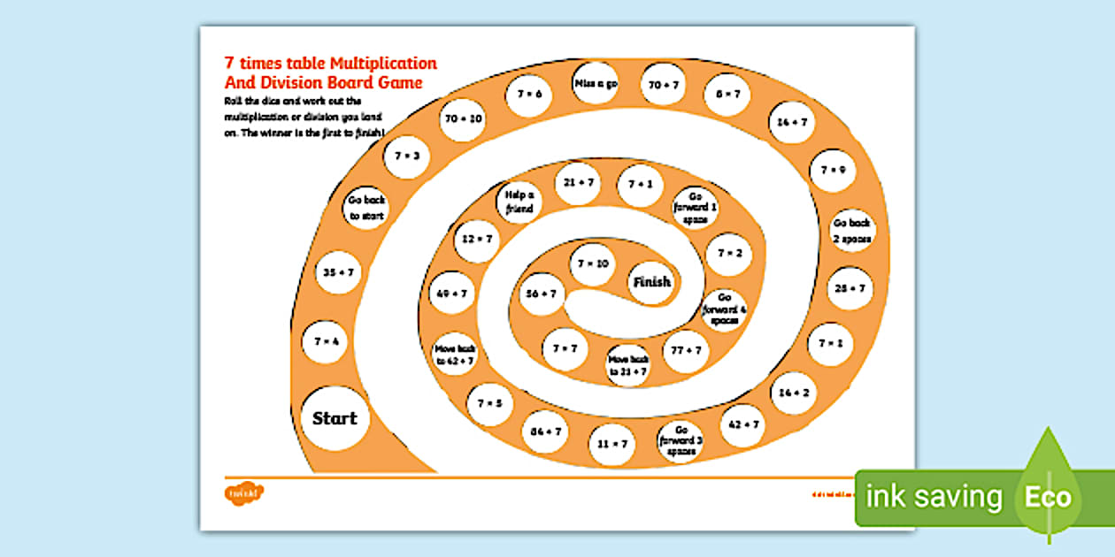 7 Times Table Game - Key Stage 2 Maths - Primary Resource