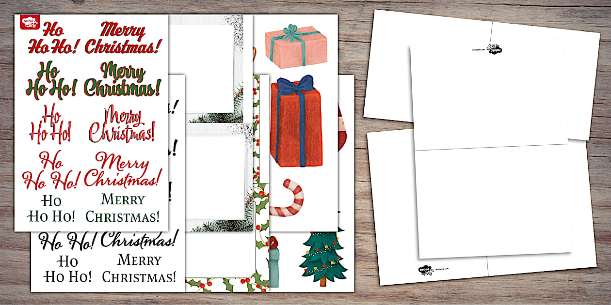 Make Your Own Christmas Card Activity | Twinkl Party
