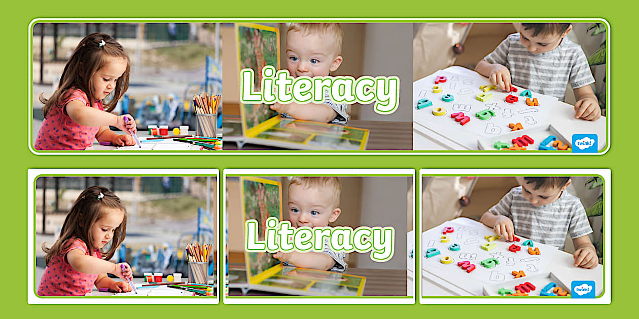 👉 EYFS Literacy Area of Learning Display Banner - Twinkl