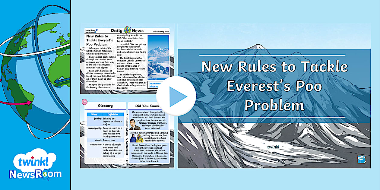 New Rules to Tackle Everest’s Poo Problem | Twinkl Resources