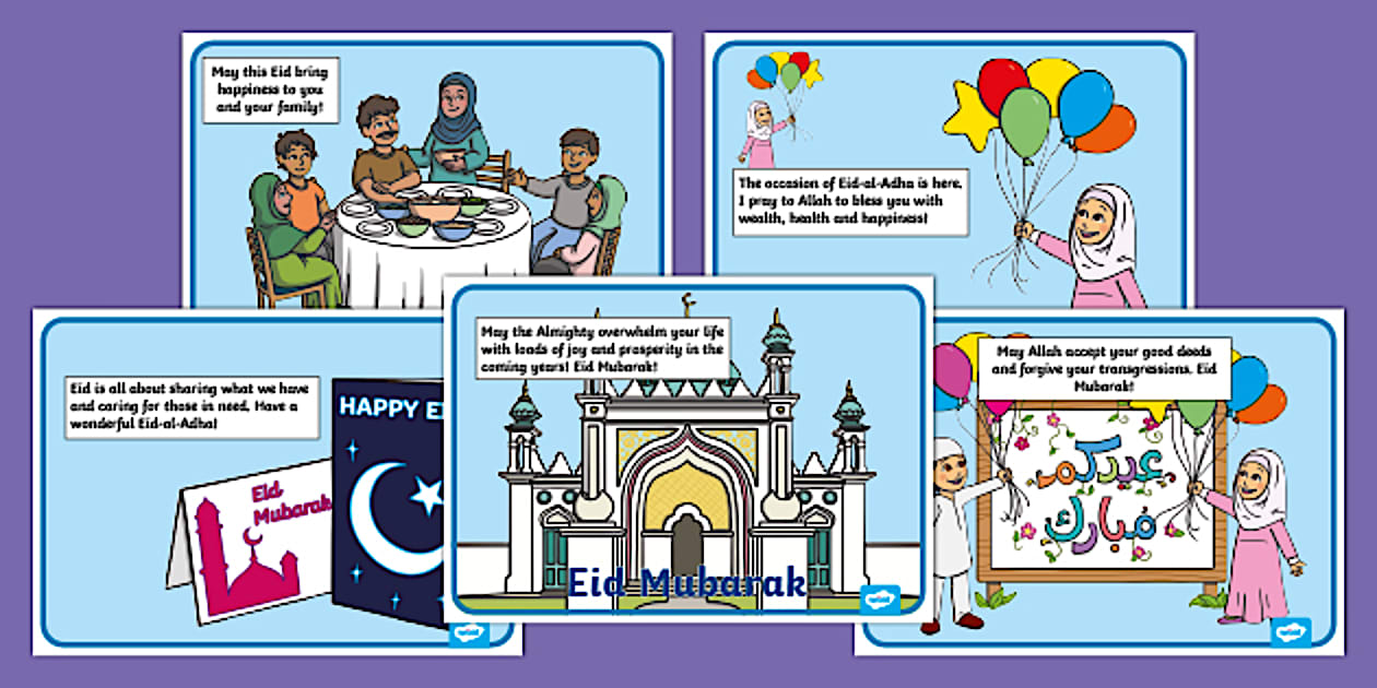 Eid Quotes Display Poster Pack (teacher made) - Twinkl