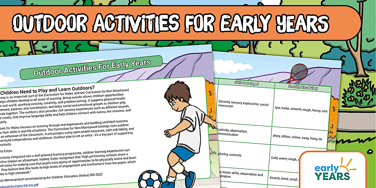 Outdoor Activities For Early Years