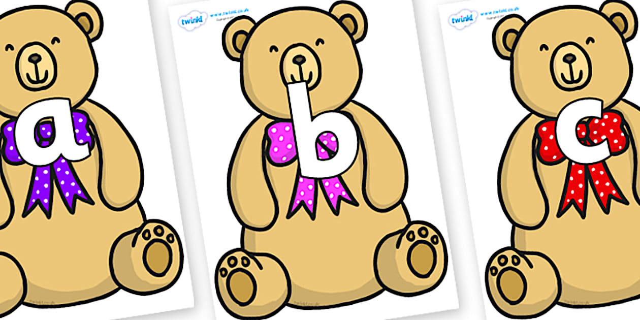 Phoneme Set on Bow Tie Teddy (teacher made) - Twinkl