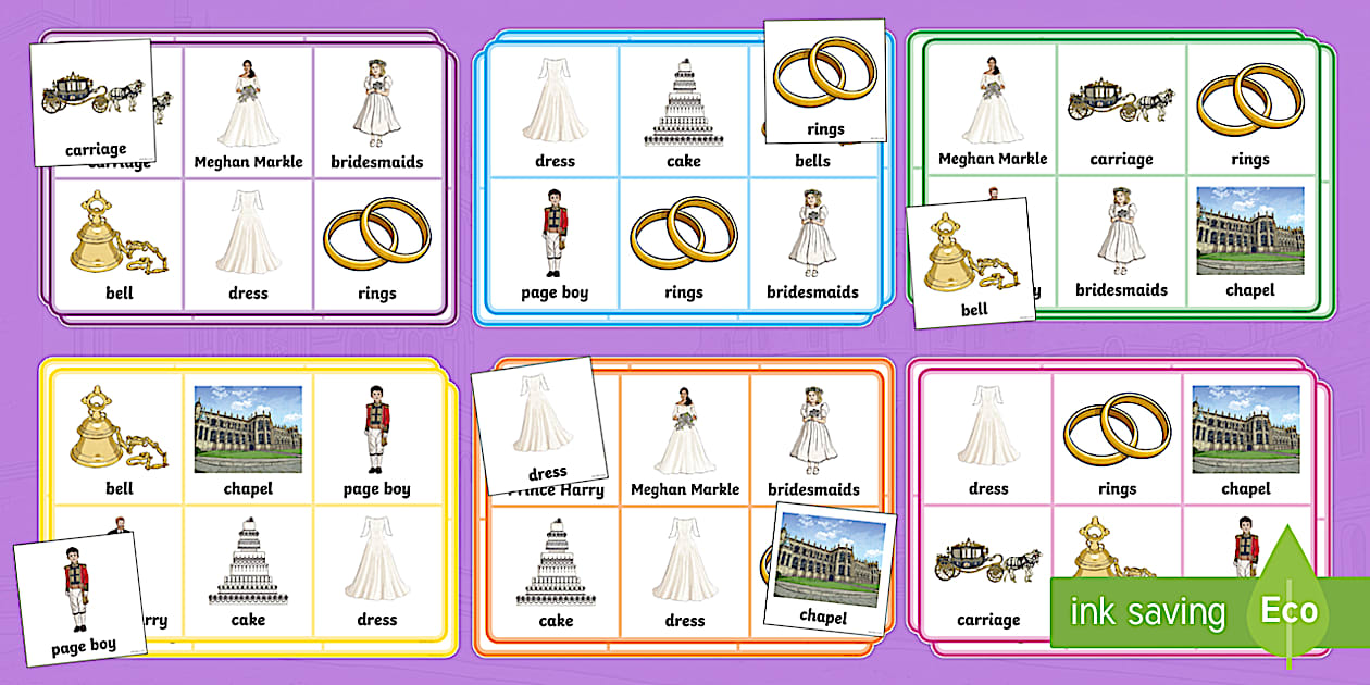 KS2 Royal Wedding Bingo (teacher made) - Twinkl