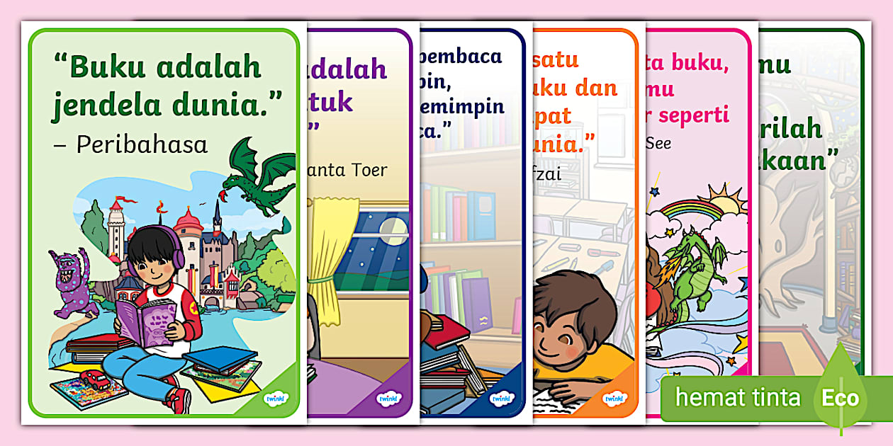 Kutipan Tokoh Penulis Buku Terkenal | Famous Quotes Poster