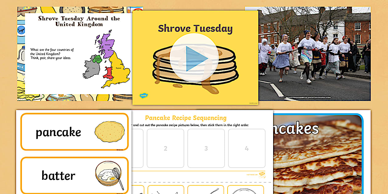 CfE Early Level Shrove Tuesday Resource Pack (teacher made)