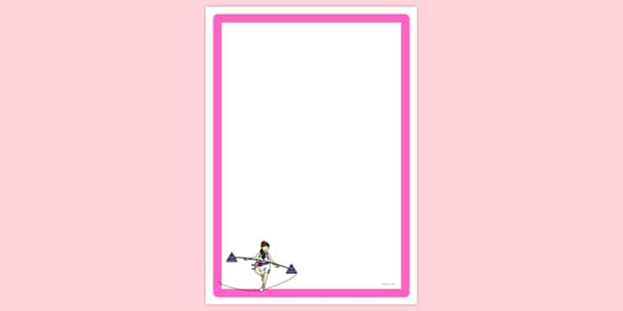 Tightrope Walker Page Border | Page Borders | Twinkl