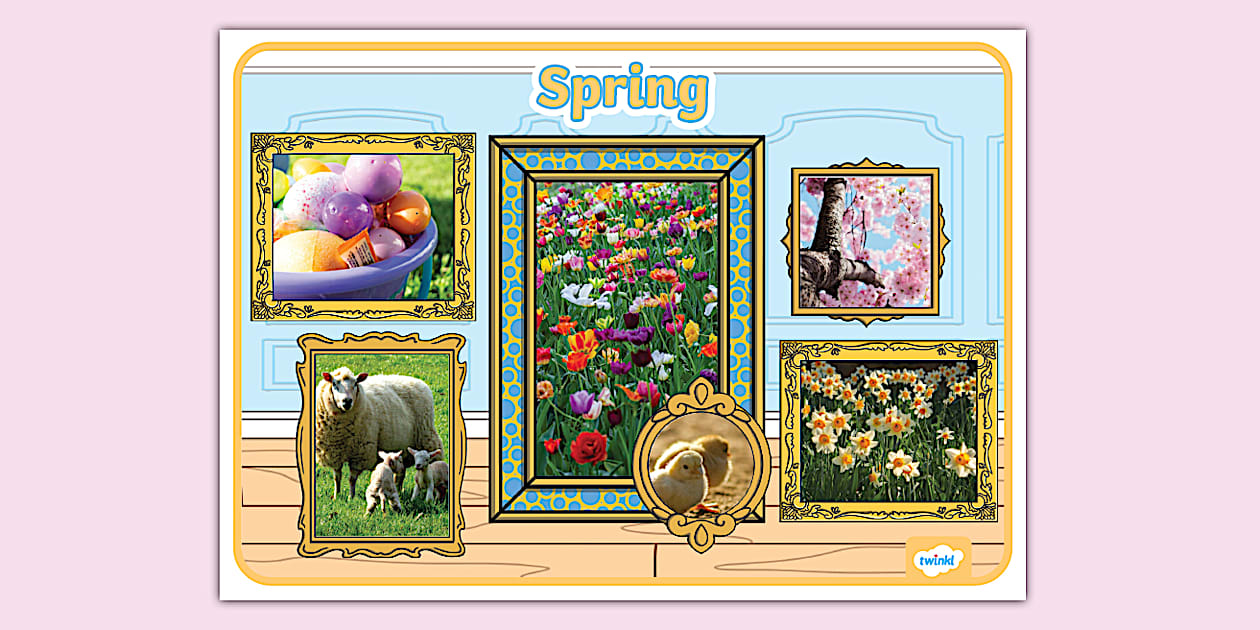 Spring Photo Display Poster (teacher made) - Twinkl
