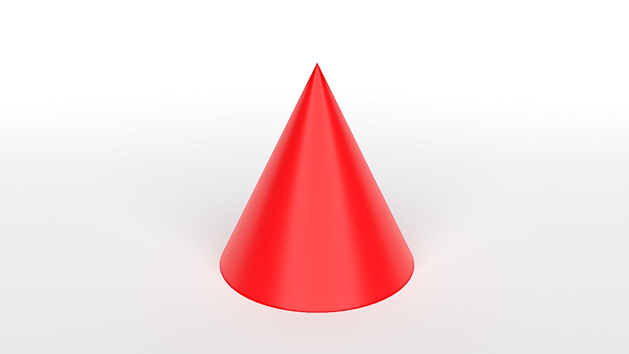 3D Model: 3D Shapes - Cone (teacher made) - Twinkl