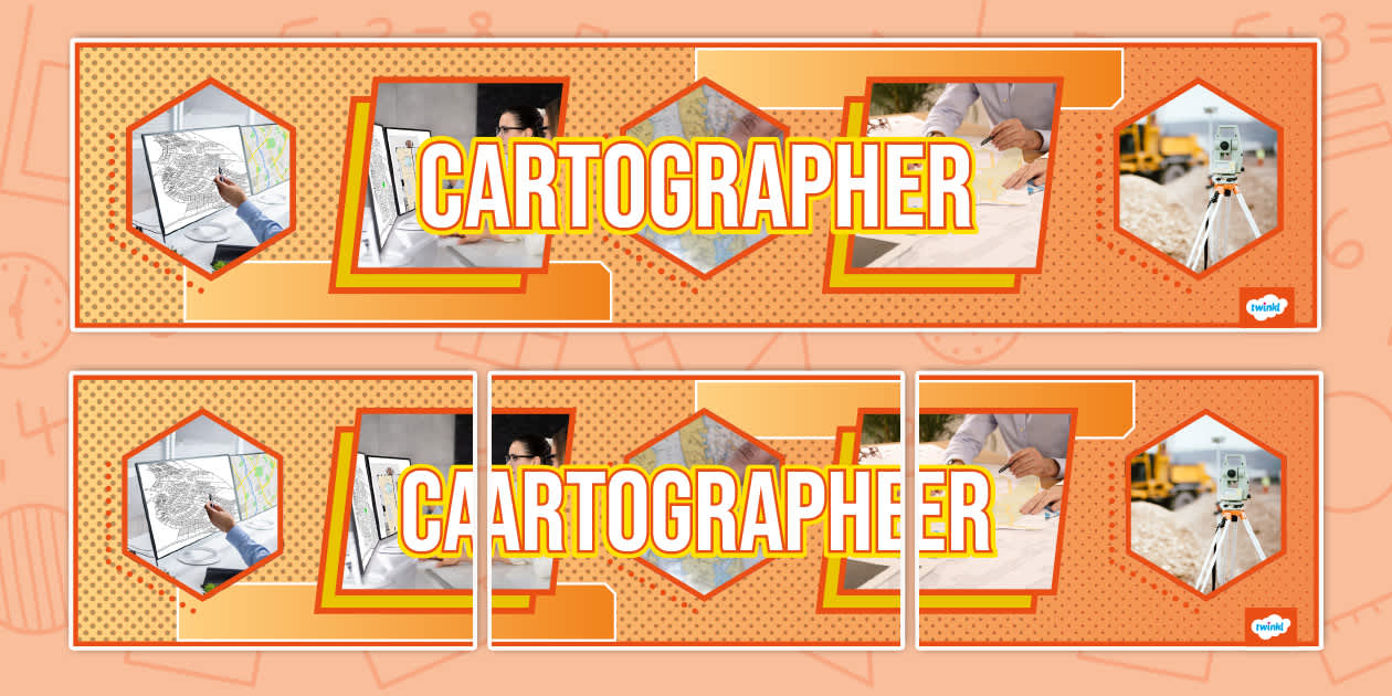 STEM Jobs: Cartographer Display Banner (teacher made)