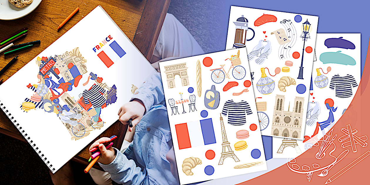 France Map Collage Activity Pack | Twinkl Art Gallery