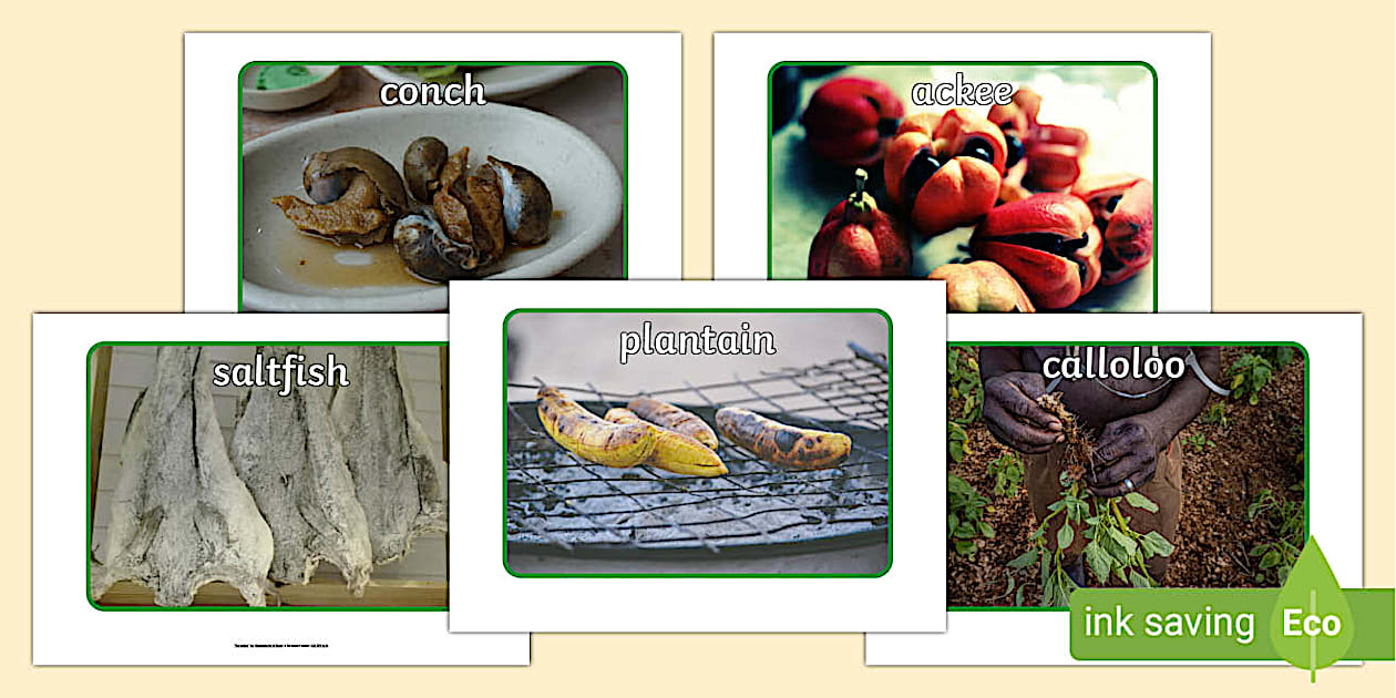 Caribbean Food Photo Pack - Twinkl - Display Resources