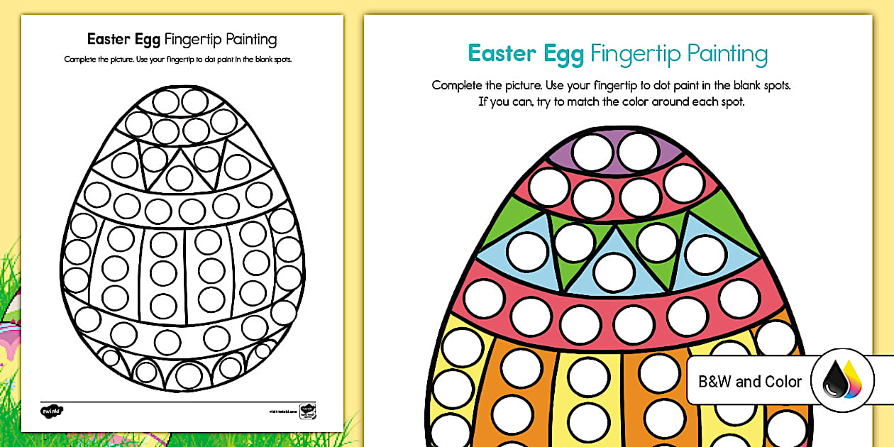Easter Painting Idea | Finger Painting | Twinkl - Twinkl