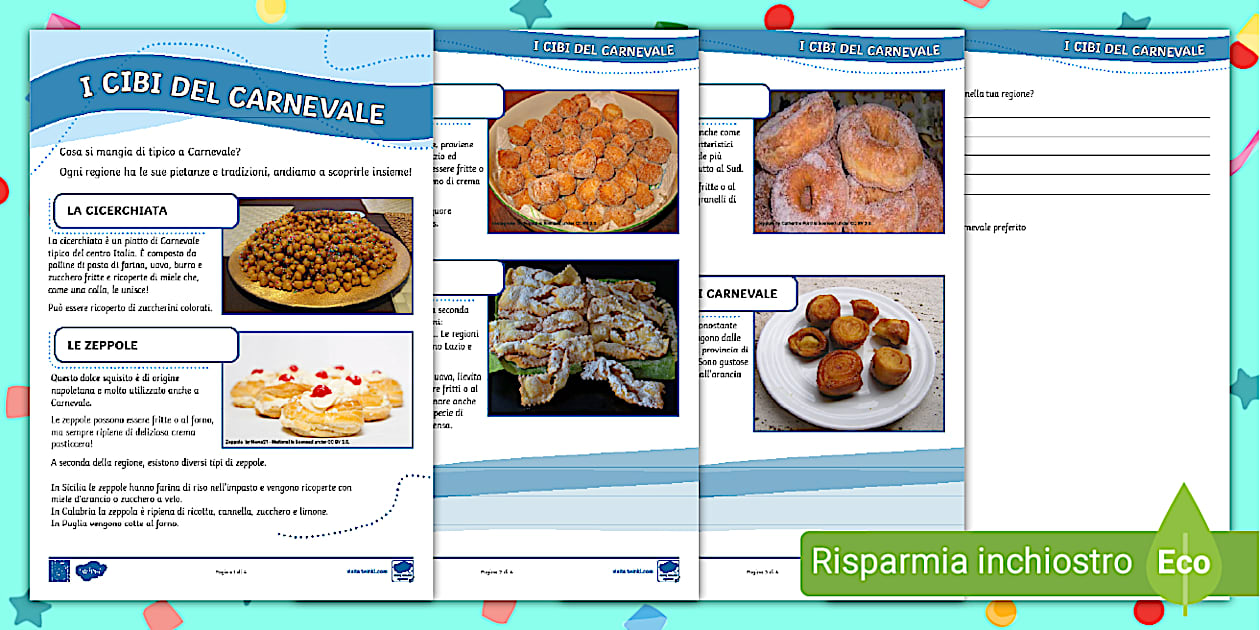 Piatti Tipici di Carnevale | Carnevale