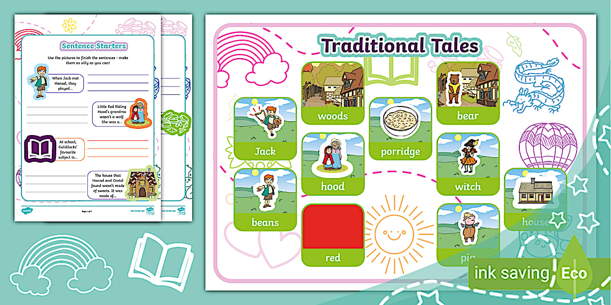 Printable Traditional Tales Writing Prompts | Parents Kindergarten