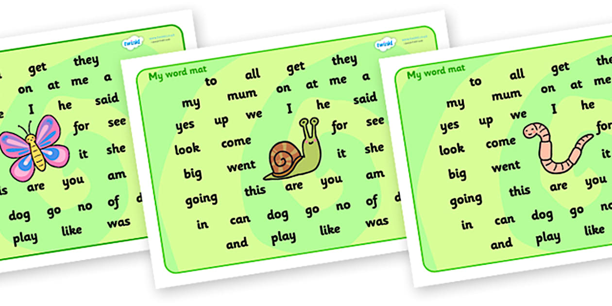 Precursive Minibeasts Theme Word Mat (teacher made) - Twinkl