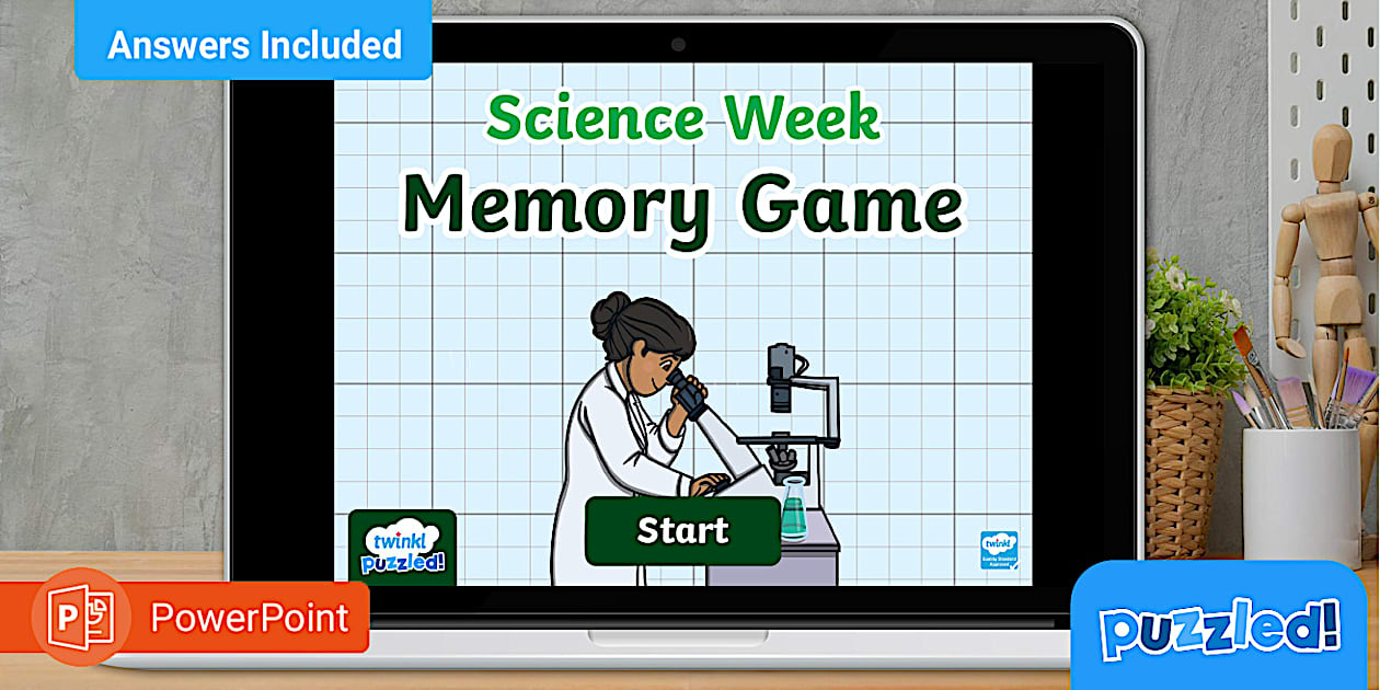 Science Week PowerPoint Memory Game | STEM Game - Twinkl