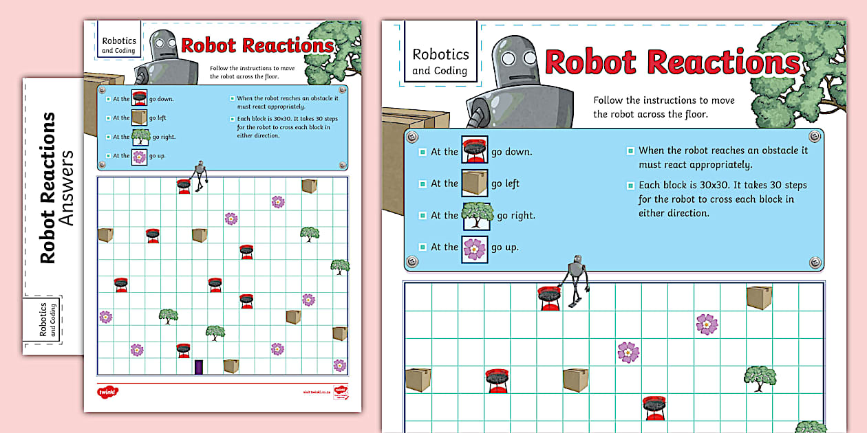 Robotics and Coding - Robot Reactions (Teacher-Made)