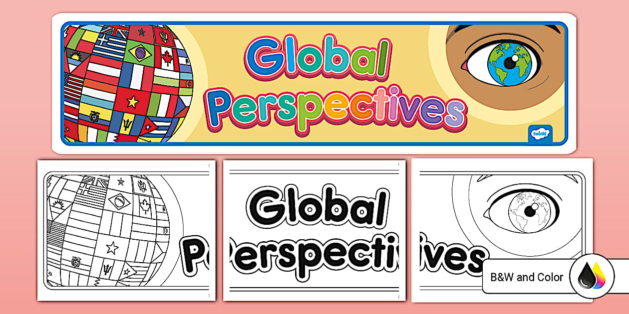 Global Perspectives Banner (Lehrer gemacht) - Twinkl