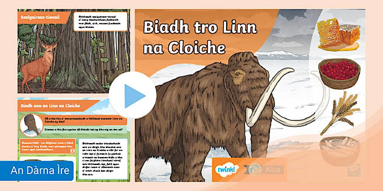 Biadh tro Linn na Cloiche (teacher made) - Twinkl