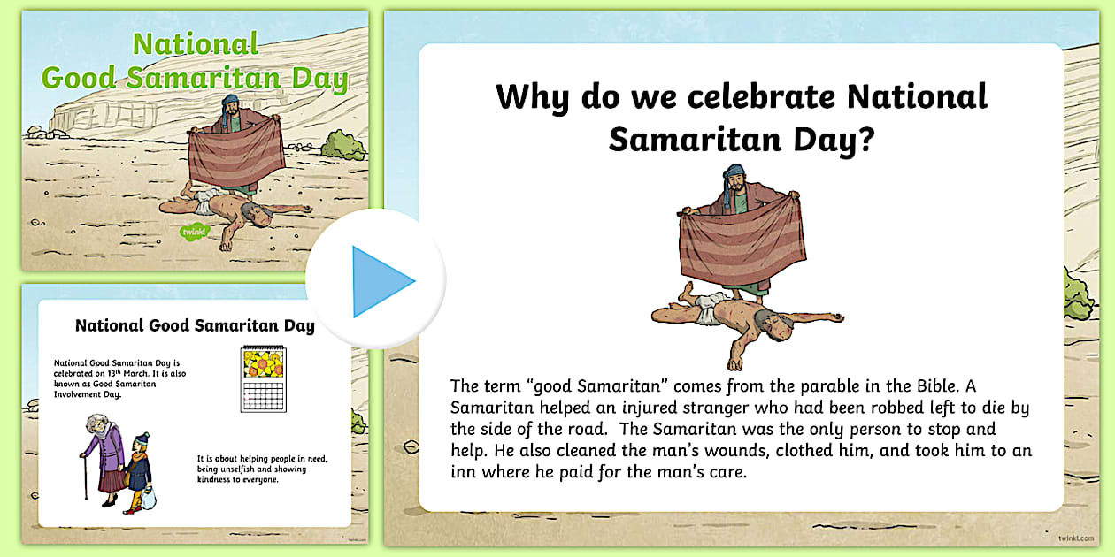 National Good Samaritan Day PowerPoint (Teacher-Made)