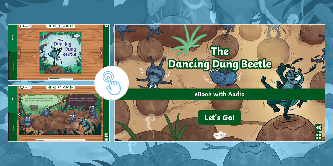 The Dancing Dung Beetle eBook with Audio (Teacher-Made)