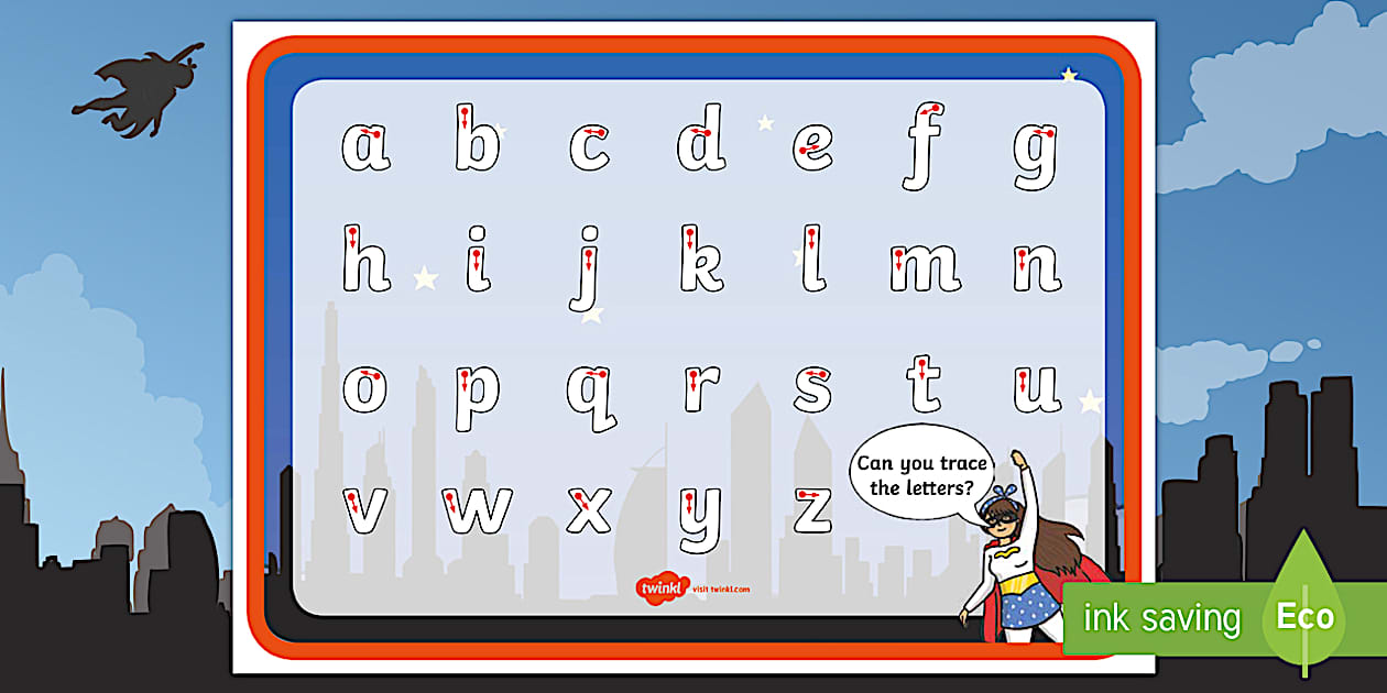 Superhero Themed Letter Writing Worksheet