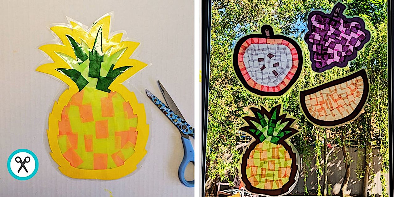 Fruit Sun Catchers | Food Crafts (teacher made) - Twinkl