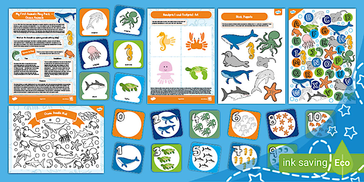 My First Animals Play Pack — Ocean Animals (teacher made)