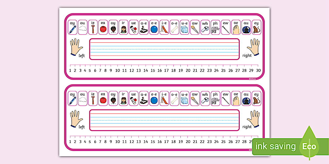 Phonics Phase 5 Desk Strip - English - F-2