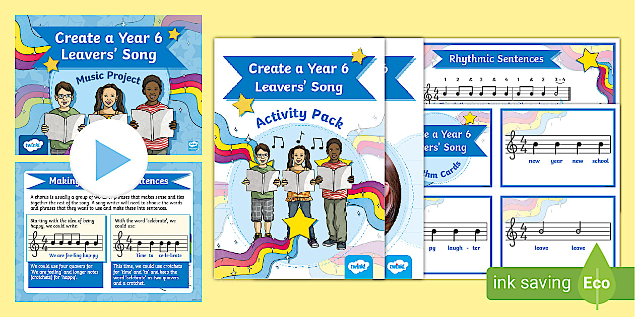 👉 KS2 Create a Year 6 Leavers' Song Music Project Pack