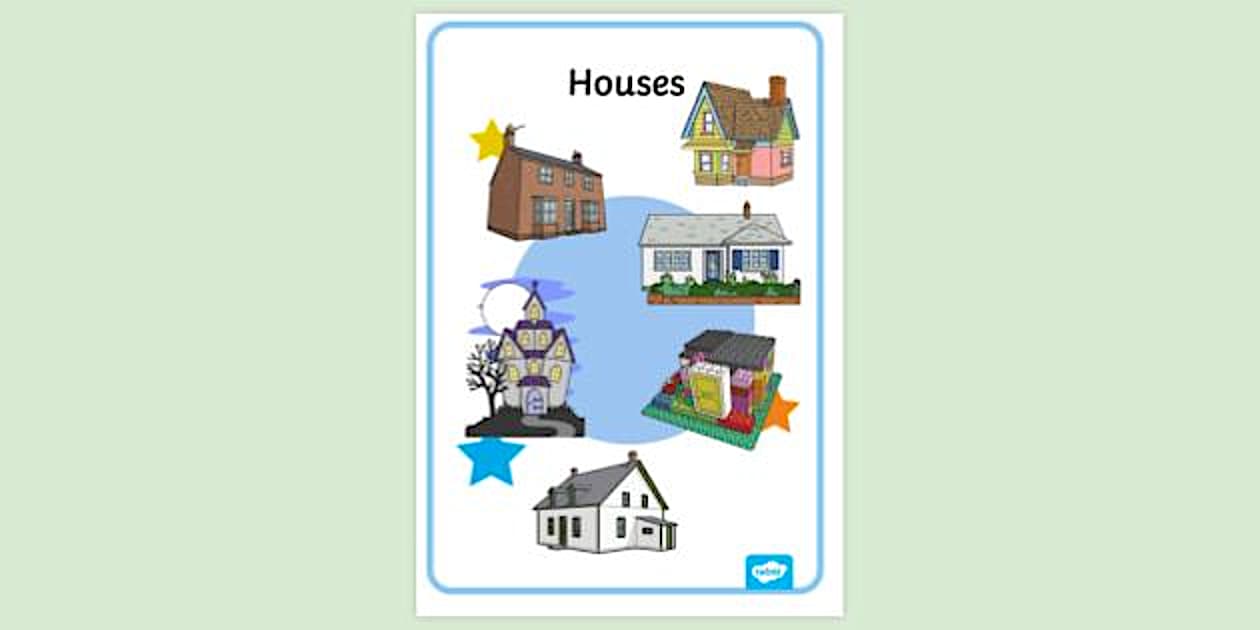 Poster of Houses and Homes | Primary Display Poster | Twinkl